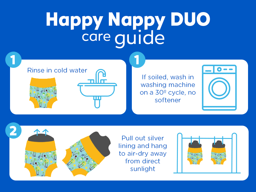 Water Babies Happy Nappy DUO | Reusable Swim Nappies | Water Babies